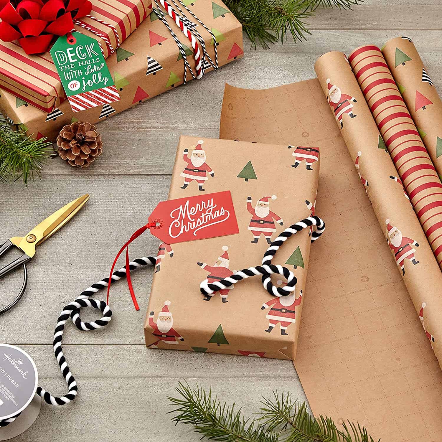 Recycled And Tree Free Holiday Wrapping Paper Available On Amazon 